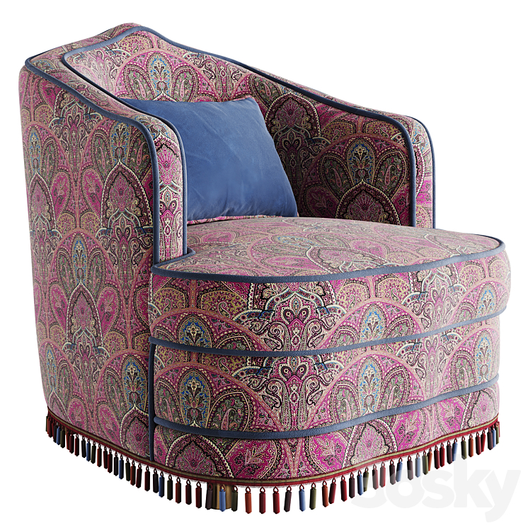 Amina Armchair By ETRO Home Interiors - Arm chair - 3D model