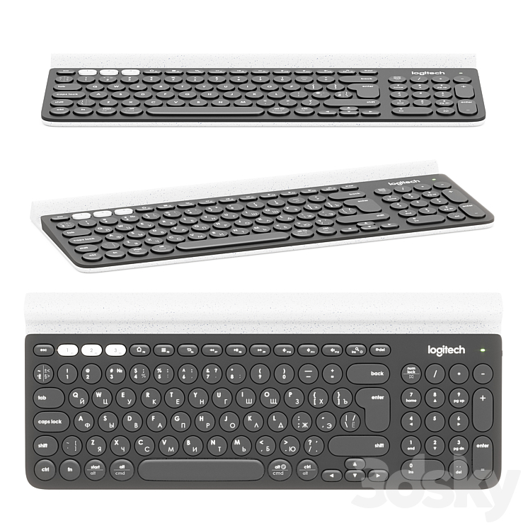 Keyboard Logitech K780 - PC & other electronics - 3D model
