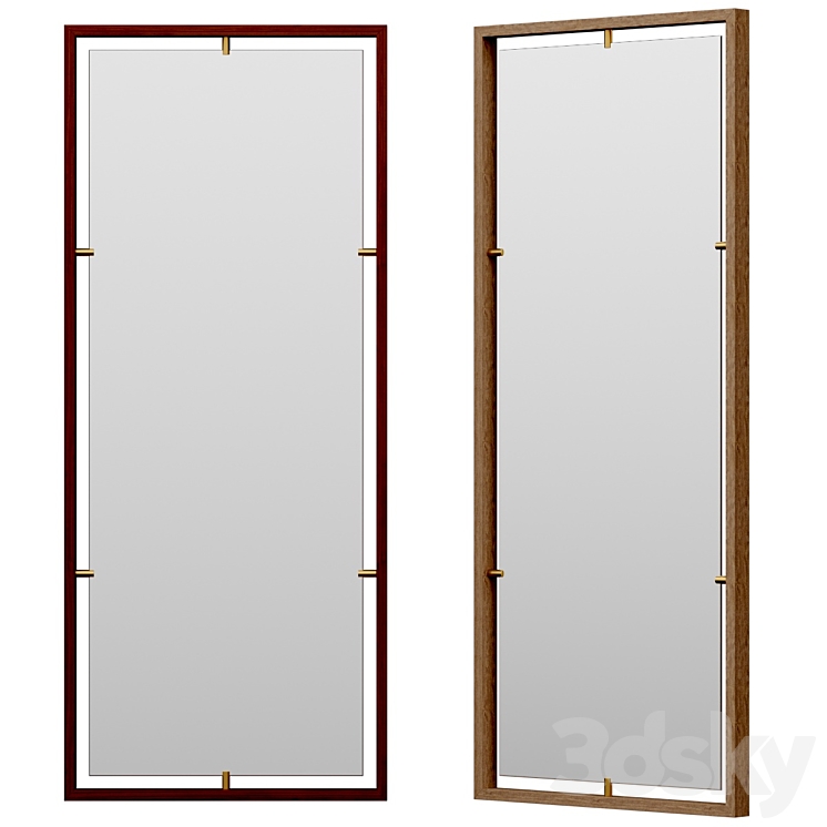 Floating Mirror by West Elm - Mirror - 3D model