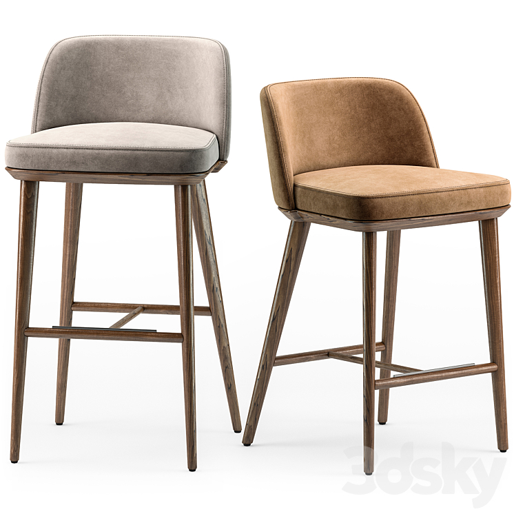Calligaris Foyer stool - Chair - 3D model