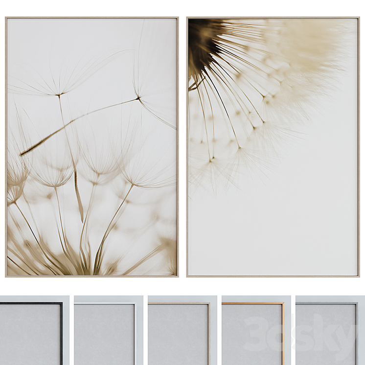 Picture Frame Set 1009 - Frame - 3D model