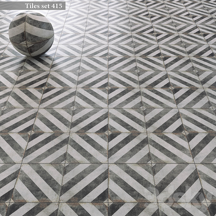Tiles set 415 - Tile - 3D model