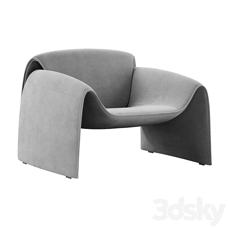 le club armchair by poliform - Arm chair - 3D model