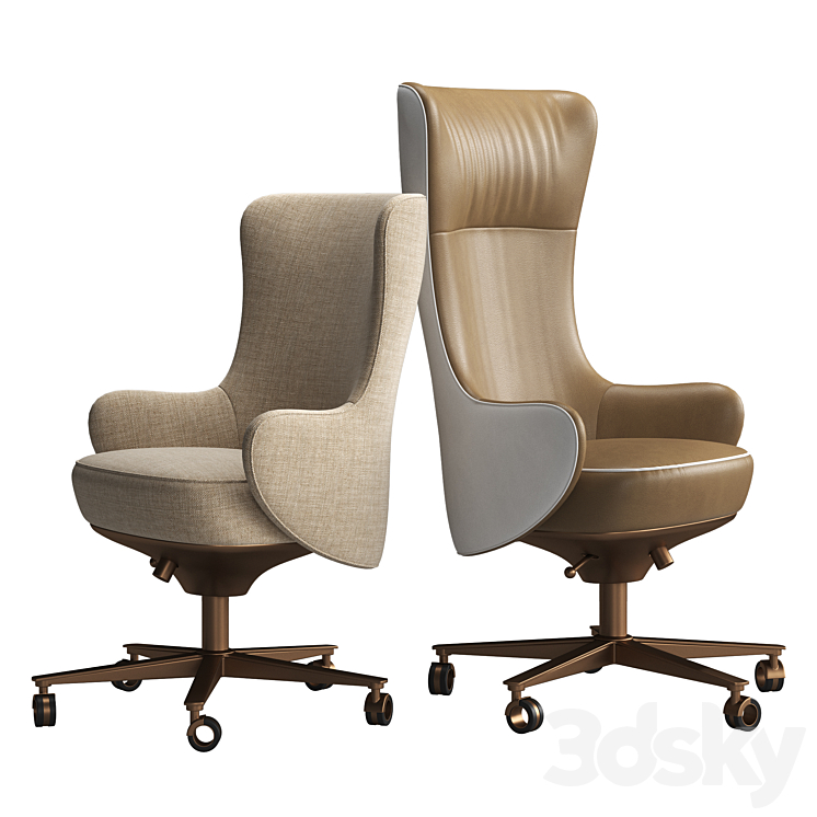 Armchair GENIUS by GIORGETTI - Office furniture - 3D model