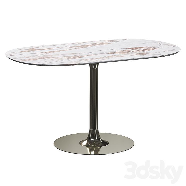 Oliver lounger by Minotti - Table - 3D model
