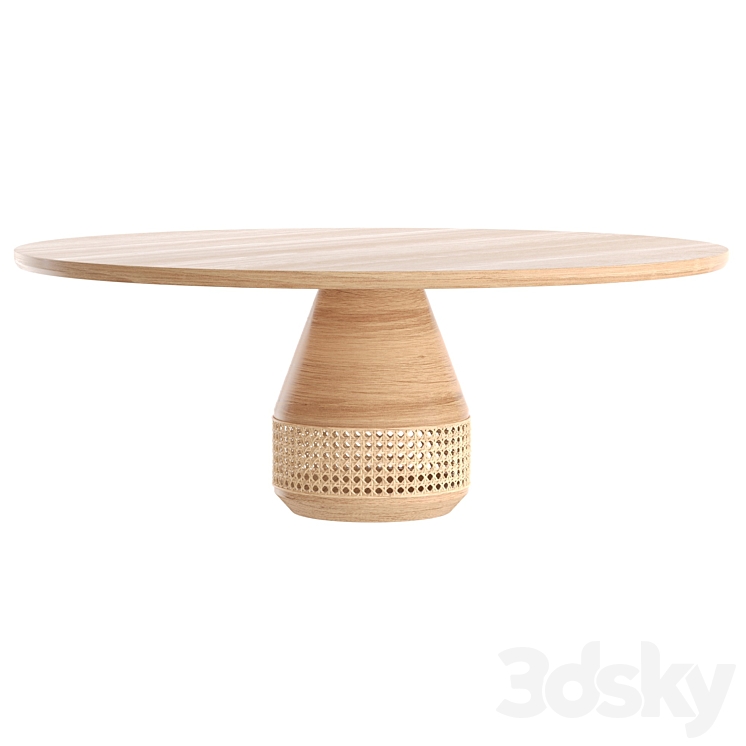 Cane Center Table 01 - Table - 3D model