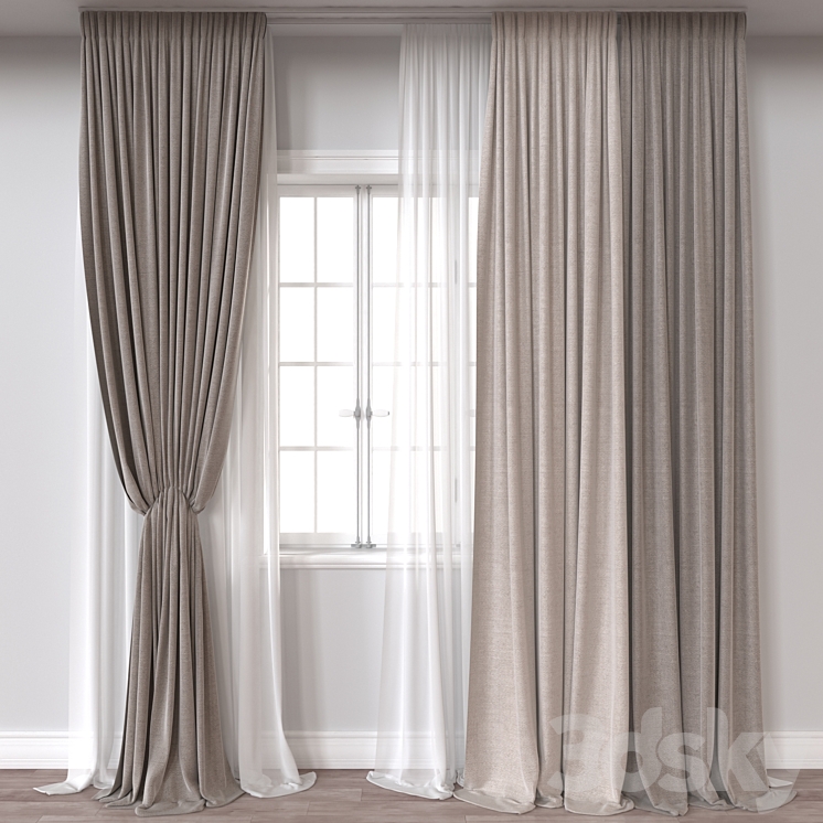 Curtain A222 - Curtain - 3D model