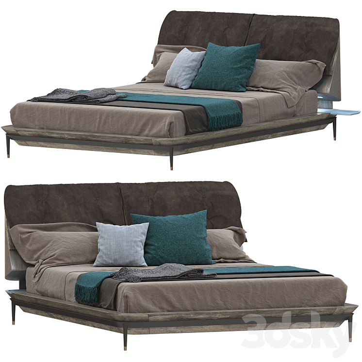 Bed from the factory SHAKE collection Lee - Bed - 3D model