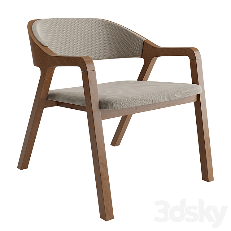 Layer 093 Lounge Armchair by Billiani - Chair - 3D model