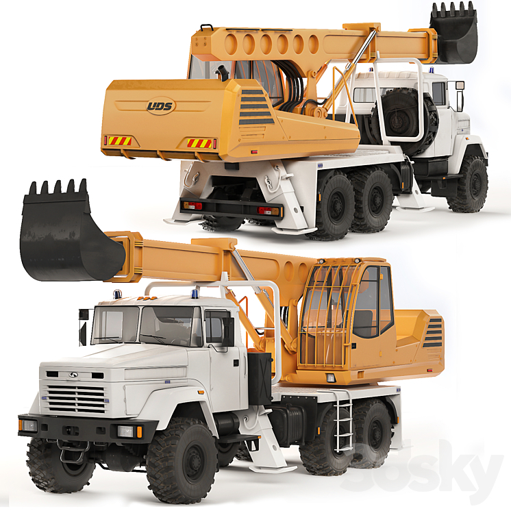 KrAZ 63221 UDS-114 2018 - Ground Transport - 3D model
