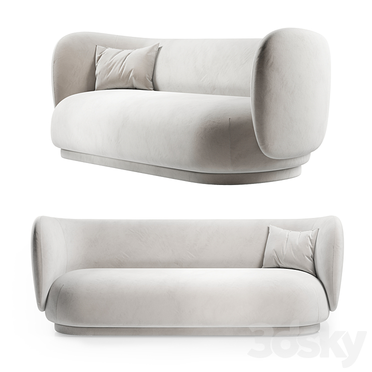 Rico sofa 3 seater - Sofa - 3D model