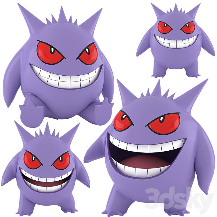 Pokémon Gengar - Toy - 3D model