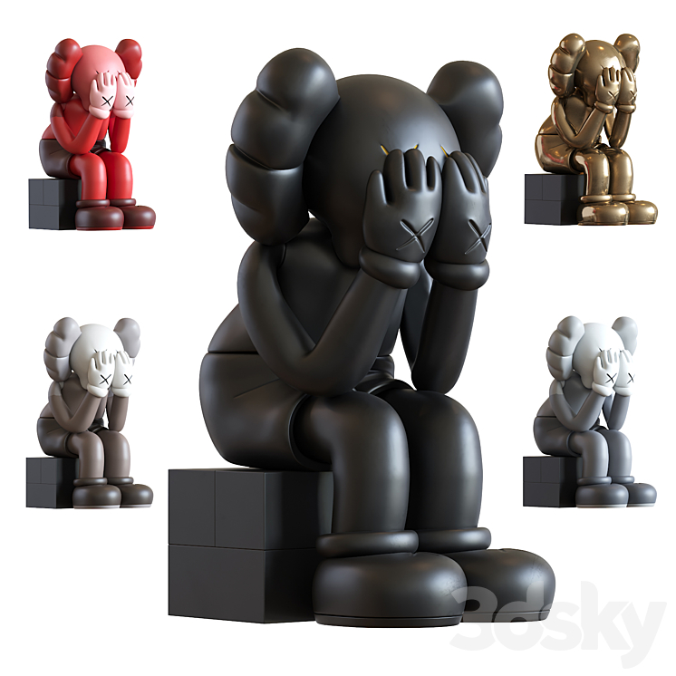 Kaws Passing Through - Sculpture - 3D model