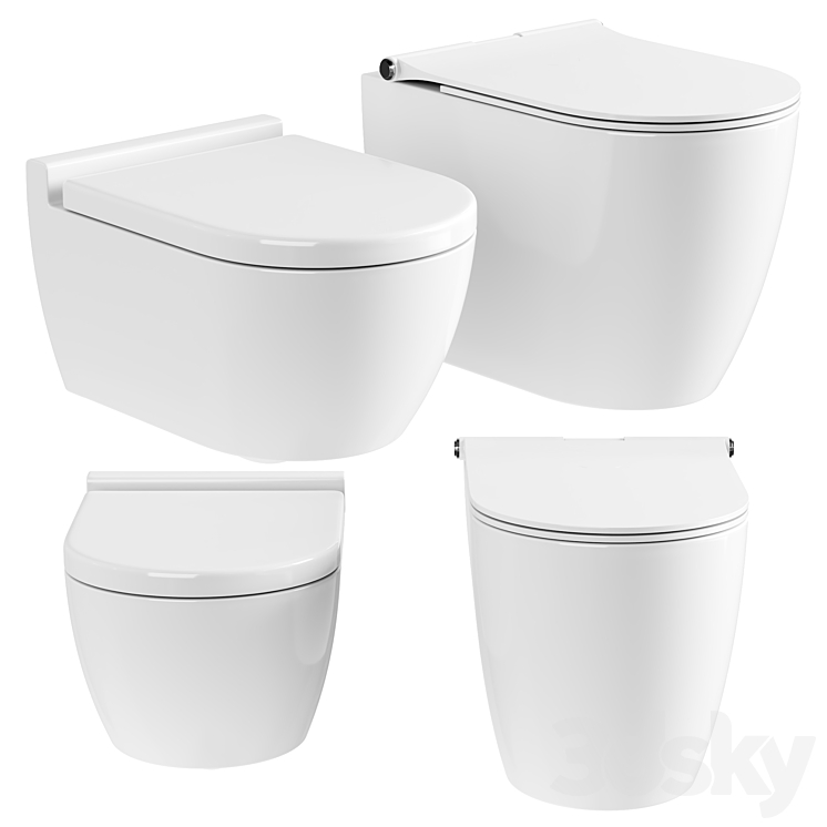 Serel Smart toilet - Toilet and Bidet - 3D model