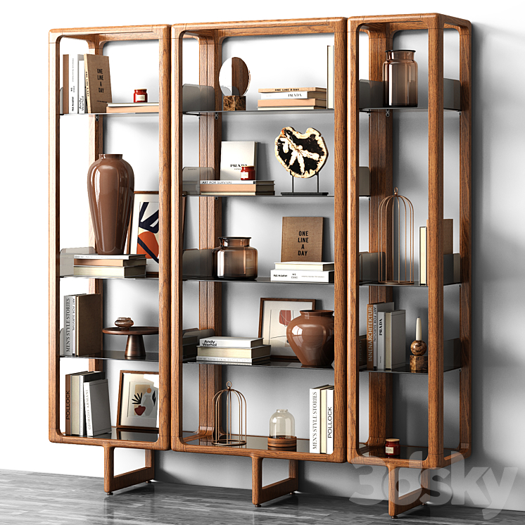 Bookcase MYRIA by Porada - Rack - 3D model