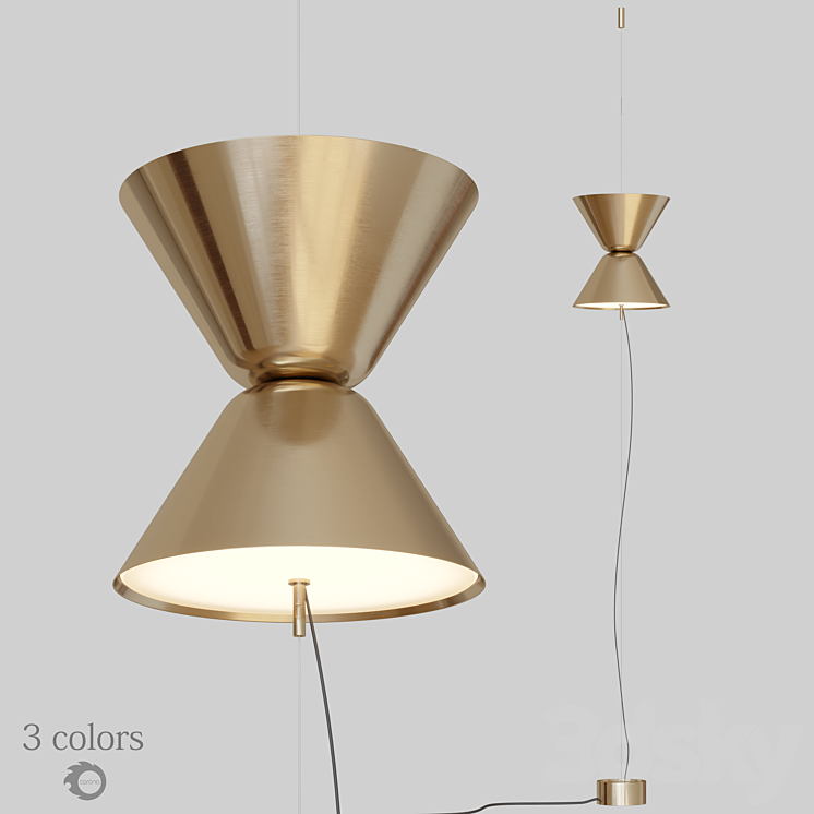 Pendant lamp AUREOLE - Pendant light - 3D model