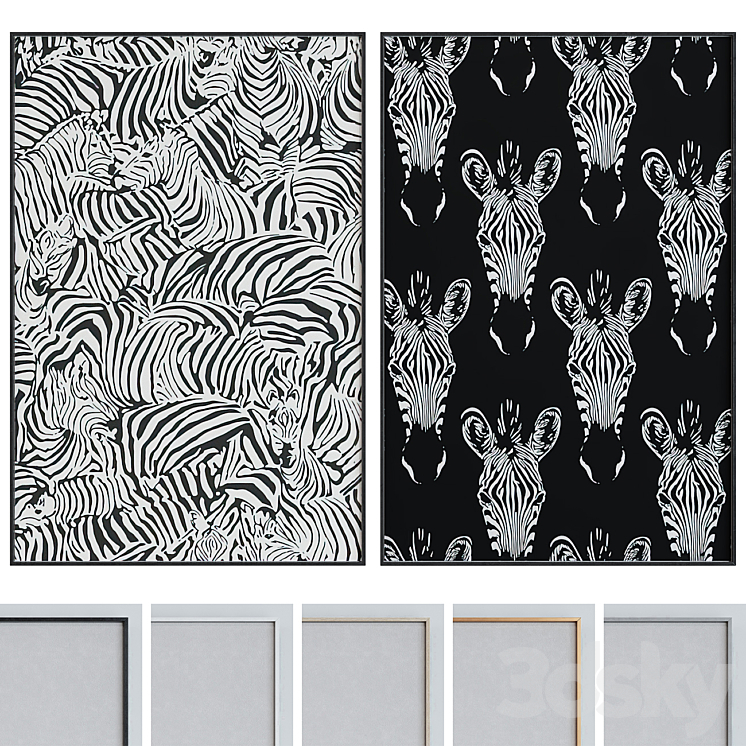 Picture Frame Set 1098 - Frame - 3D model