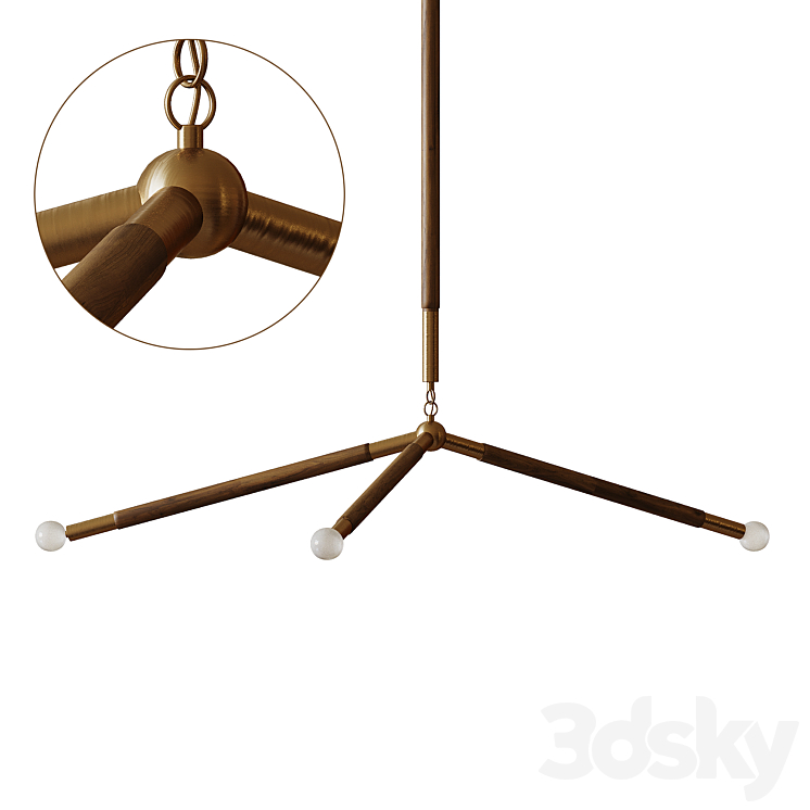 arrow small apparatus - Pendant light - 3D model