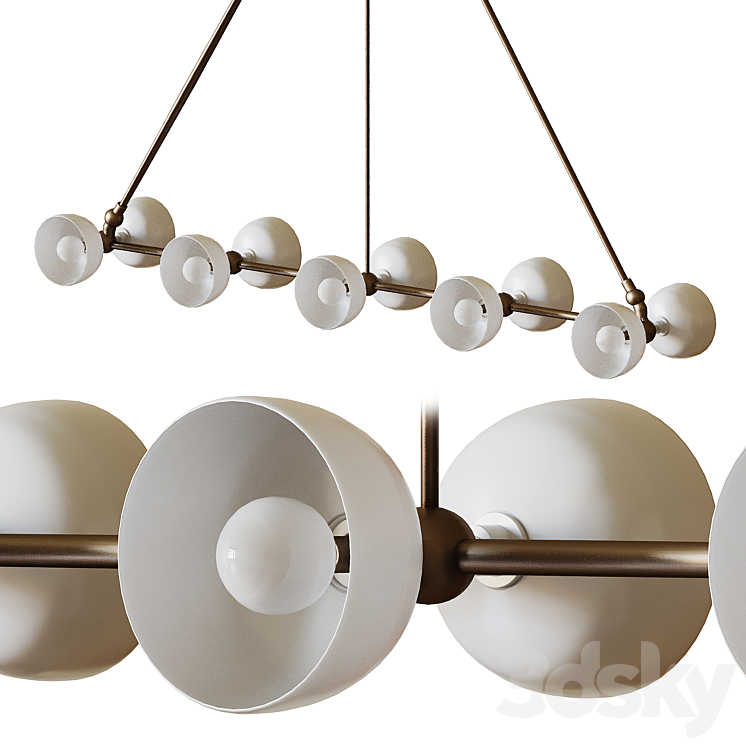 TRAPEZE 10 - Pendant light - 3D model