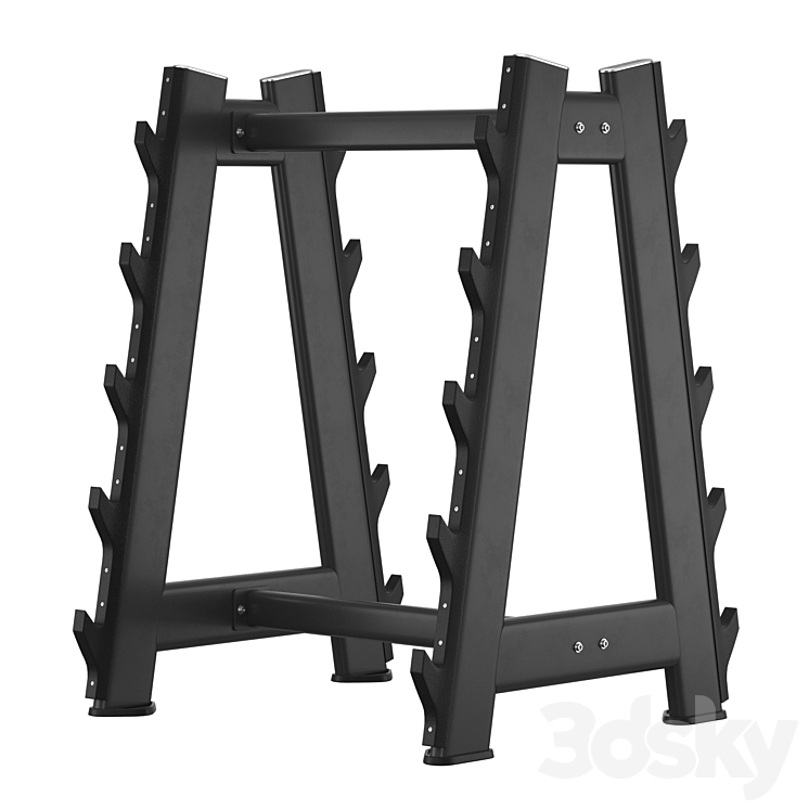 DHZ Fitness E-7055 Barbell Rack - Sports - 3D model