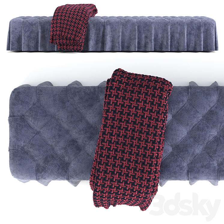 Pouffe BUSNELLI Bohemian 2400x600 - Other soft seating - 3D model