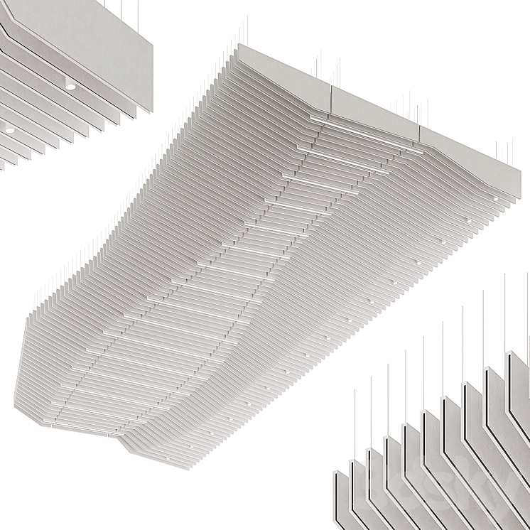 REVEAL CEILING BAFFLE acoustic ceiling - Other decorative objects - 3D ...