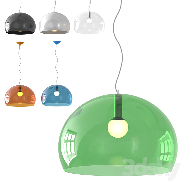 Kartell - FLY Pendant - Pendant light - 3D model