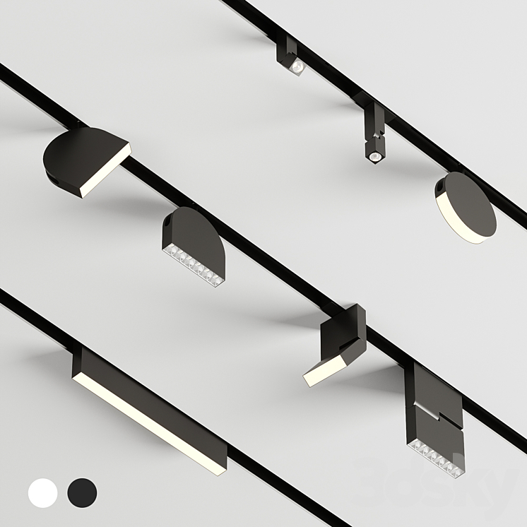 Eden design on line set 2 - Technical lighting - 3D model