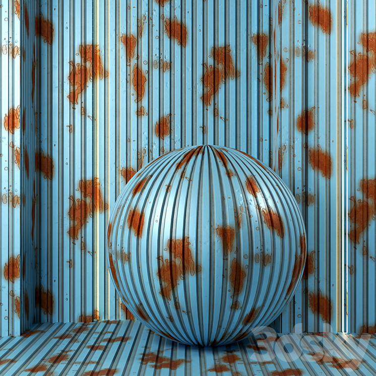 4K Rusty Metal Sheet Textures Vol. 2 - Seamless Tileable PBR - Metal ...