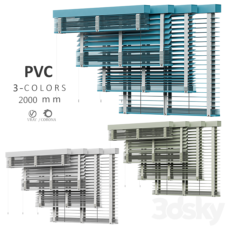 PVC blind vol 06 - Curtain - 3D model