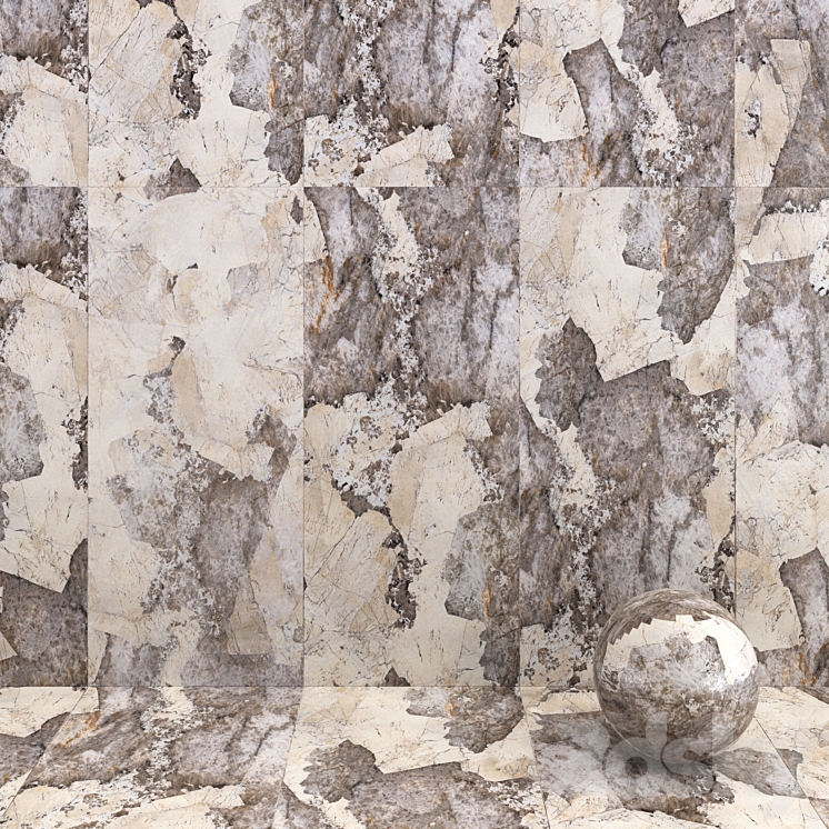 Marble Tile Patagonia - Tile - 3D model
