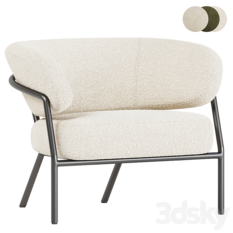 NANI Chair by meridiani - Arm chair - 3D model