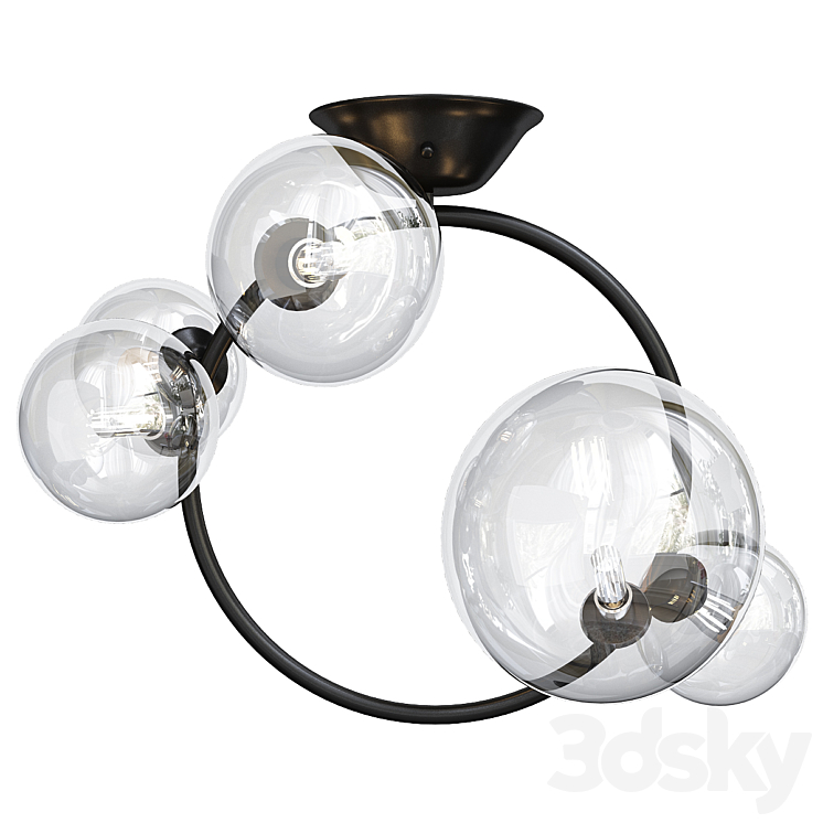 Iona octo ceiling 5 shades - Ceiling lamp - 3D model