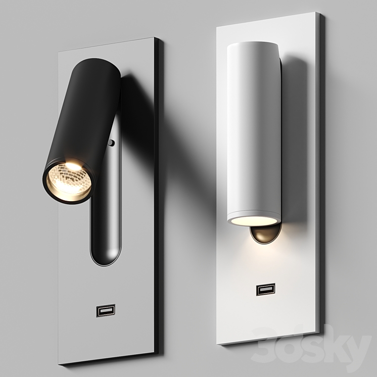 Astro - Fuse 3 usb - Wall light - 3D model
