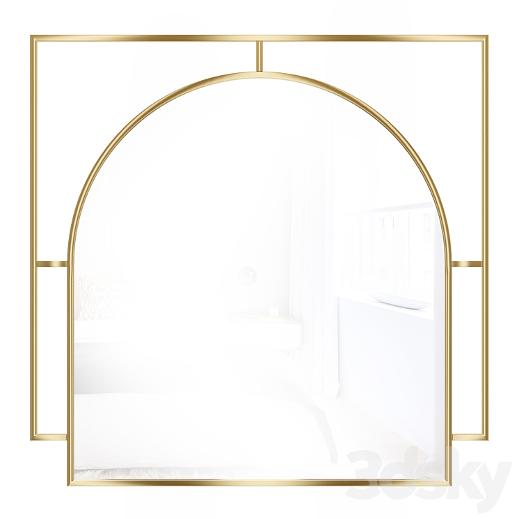 Mirror in metal frame GZ-M1034 - Mirror - 3D model