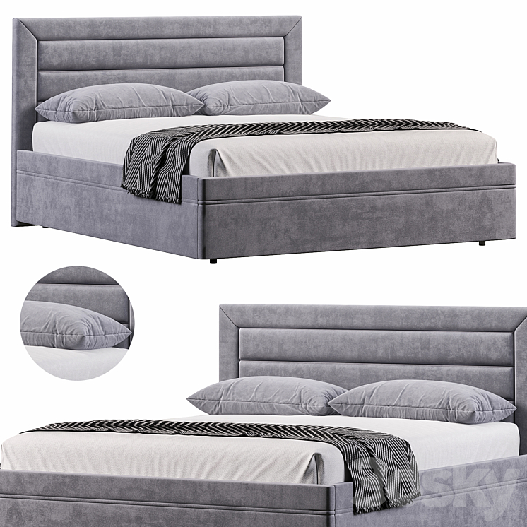 Jessica Bed By Ermitage Collection - Bed - 3D model