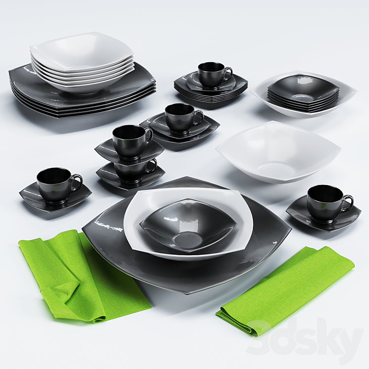 Cookware set Luminarc - Tableware - 3D model