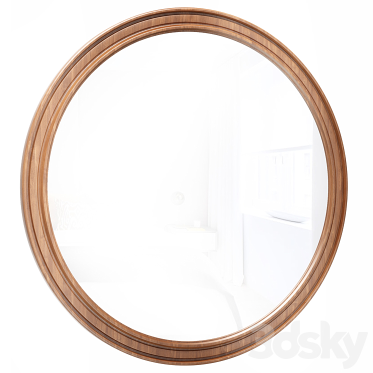 Wooden frame mirror GZ-M1023 - Mirror - 3D model