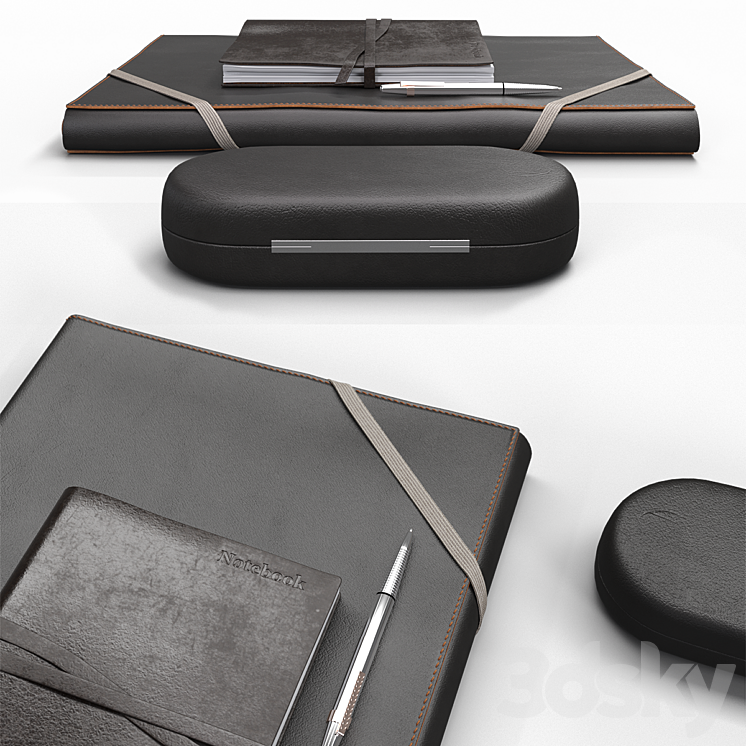 Leather foldier book - Other decorative objects - 3D model