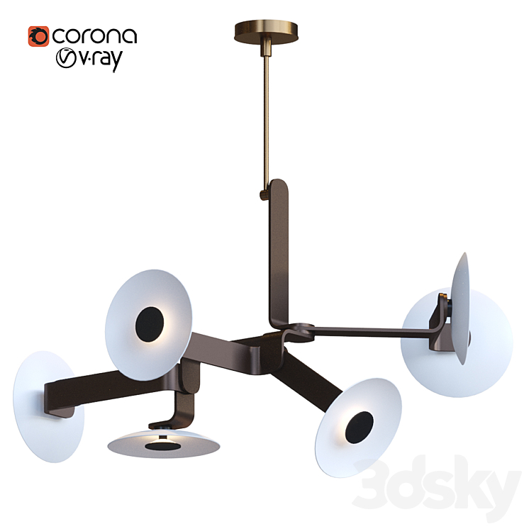 Elbo 6.1 chandelier - Pendant light - 3D model