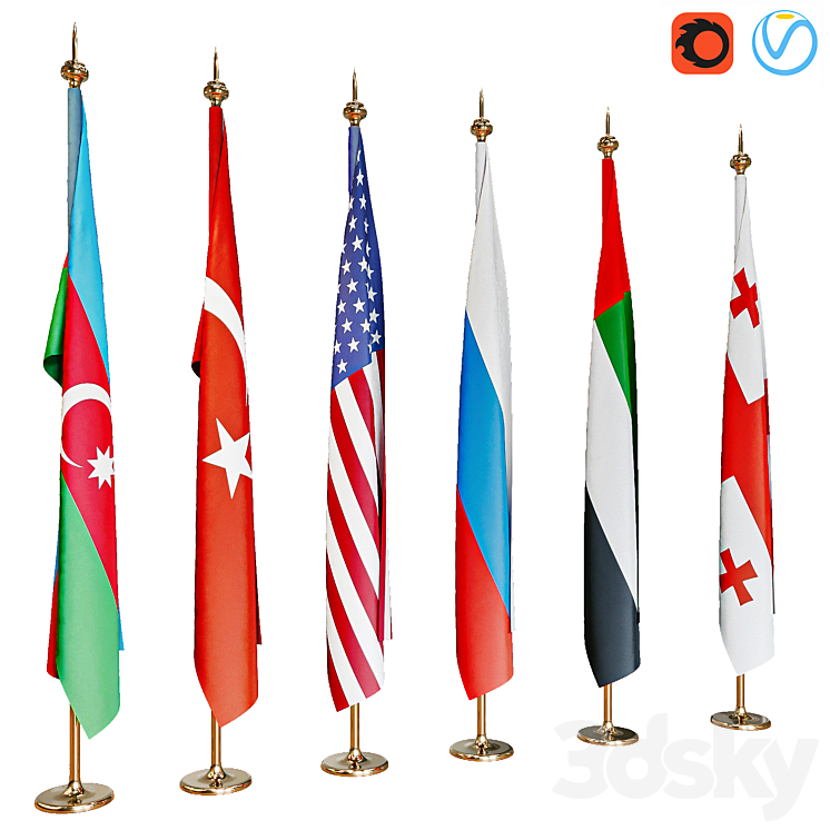 Flag - Other decorative objects - 3D model