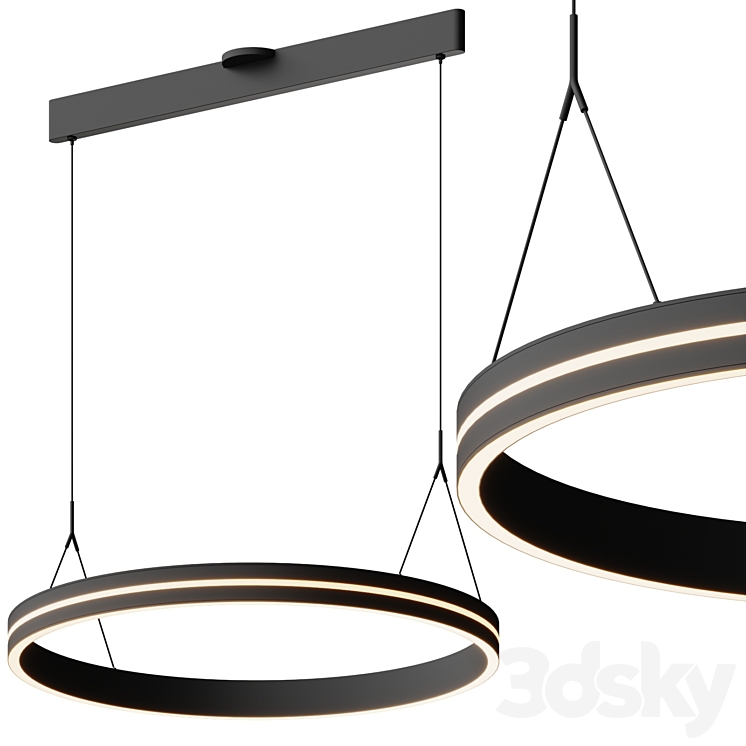 Athena Circle Pendant By PageOne - Pendant light - 3D model