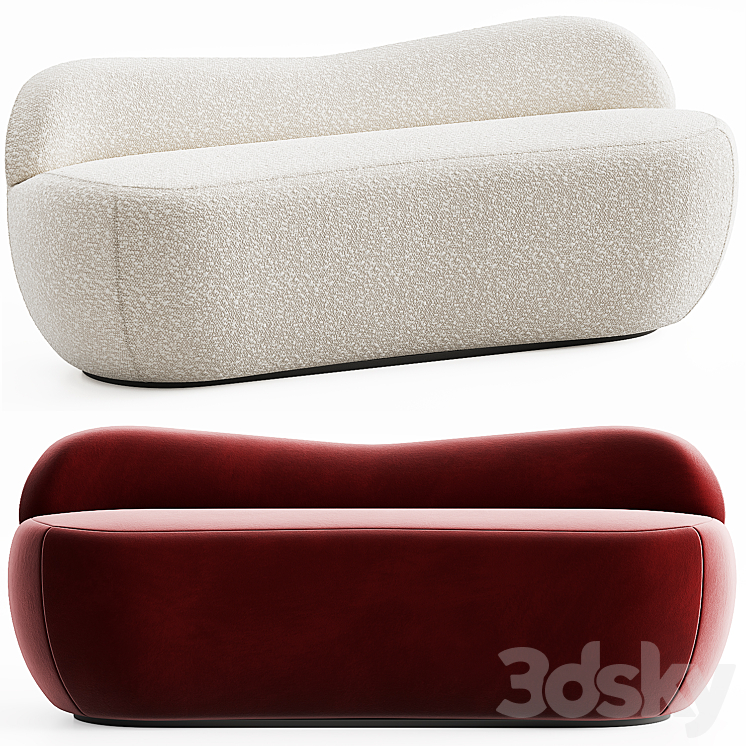 CB2 Orleans Upholstered Bench - Other soft seating - 3D model