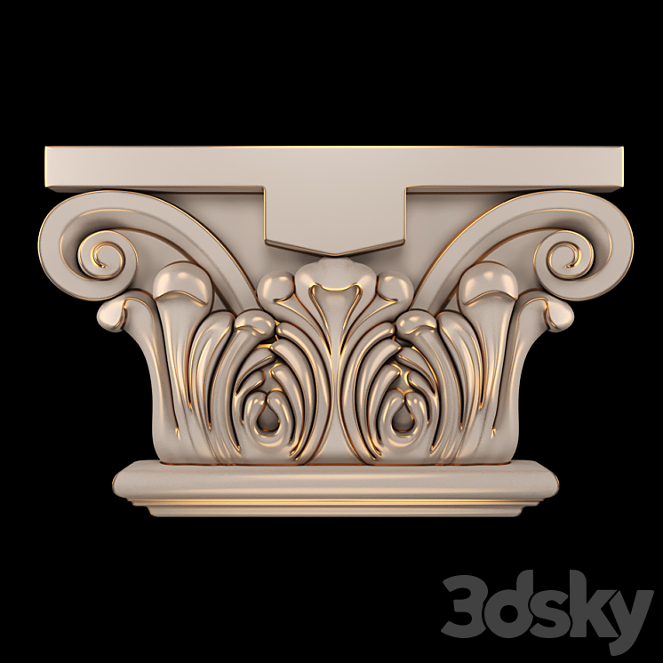 New wood 27 - Decorative plaster - 3D model
