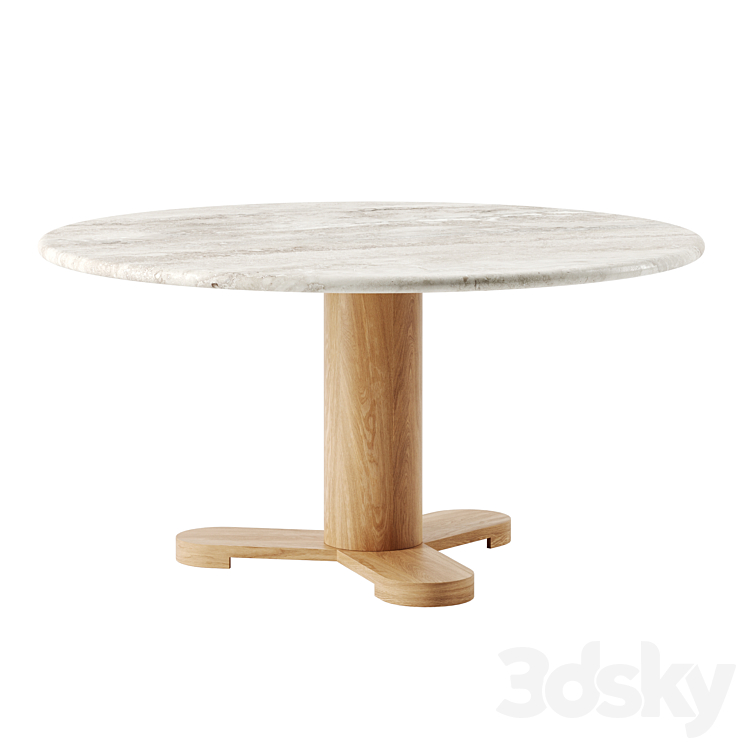 HIRSCH DINING TABLE by CB2 - Table - 3D model
