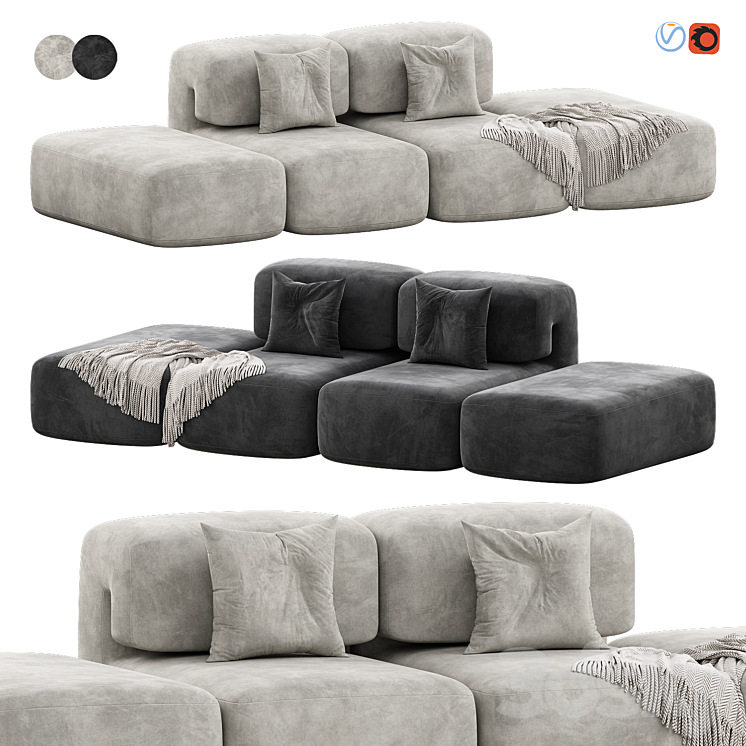 Padun Sofa by Faina - Sofa - 3D model