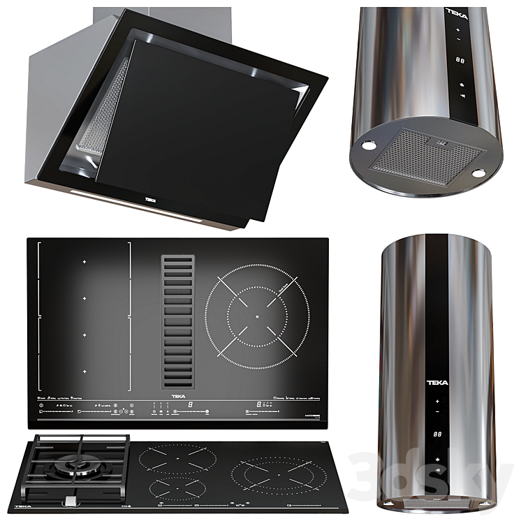 Teka appliance set4 - Kitchen appliance - 3D model