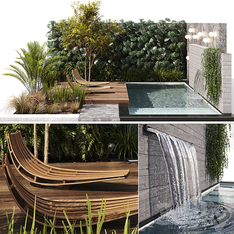 Swimming Pool 3 (Vray) - Other - 3D model