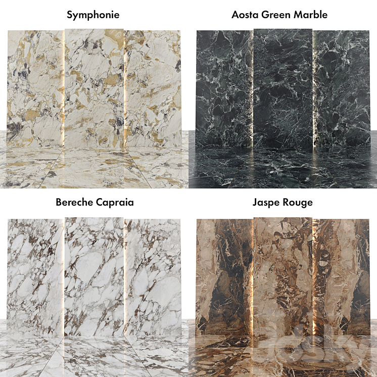 Marble Collection 1 - Stone - 3D model