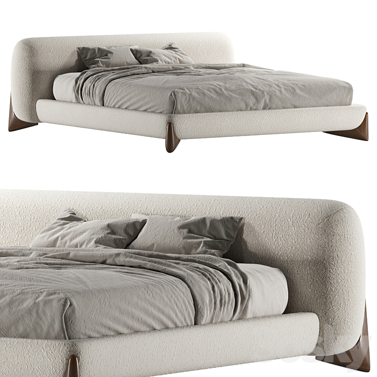 Porada - Softbay bed - Bed - 3D model